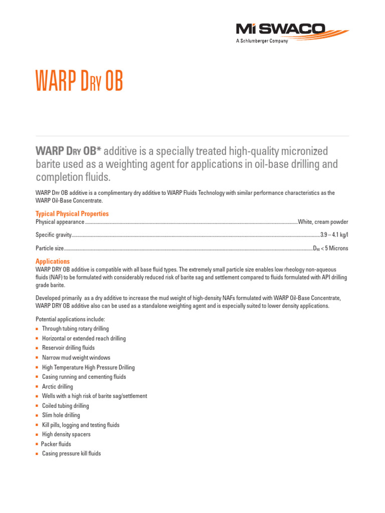 Warp Dry Ob | PDF