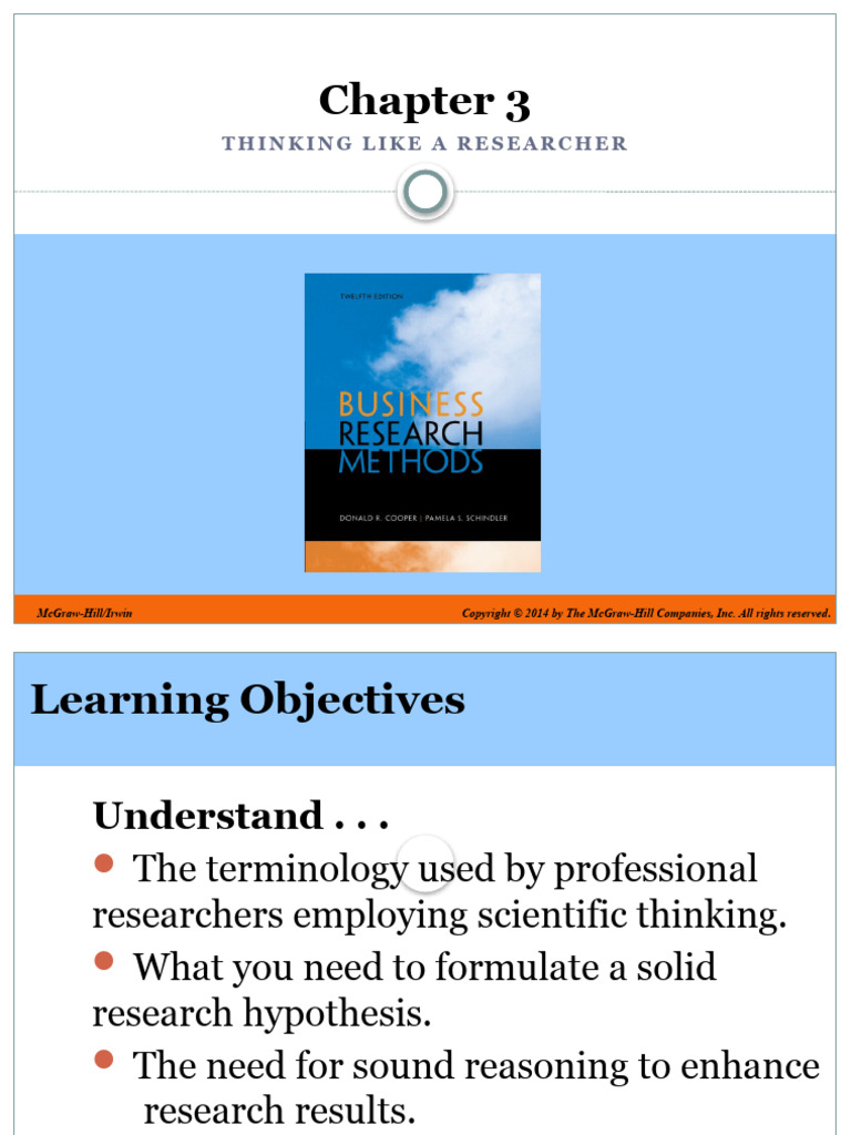 BRM 9e PPT CH 03 Instructor | PDF | Deductive Reasoning | Scientific Method