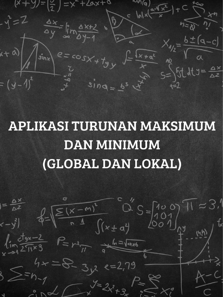 Aplikasi Turunan Maksimum Dan Minimum-2 | PDF