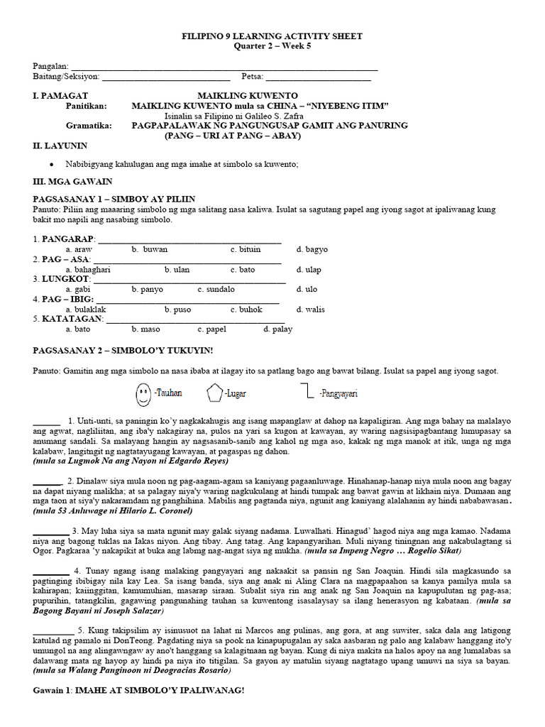 Niyebeng Itim Las 2356 | PDF