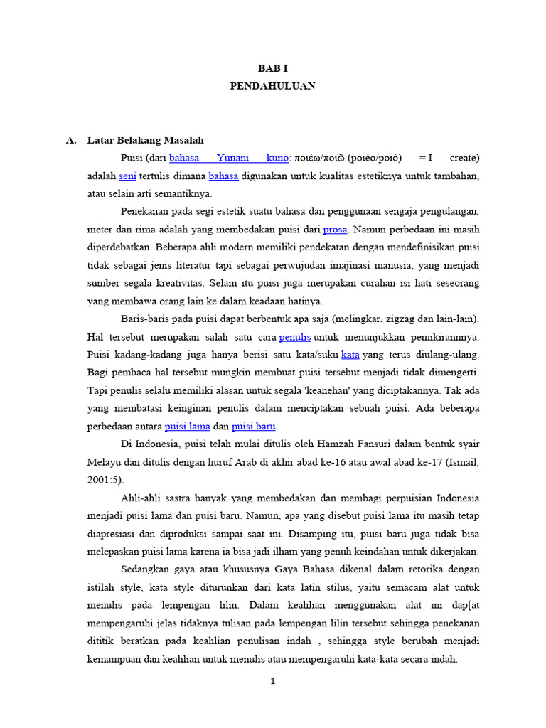 MAKALAH Gaya Bahasa Dengan Pembuatan Puisi Balada | PDF