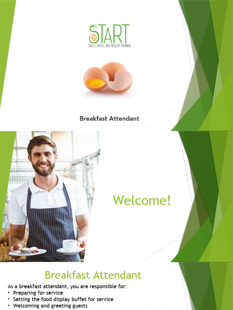 Breakfast Attendant Role and Responsibilities | PDF | Safety | Food And ...