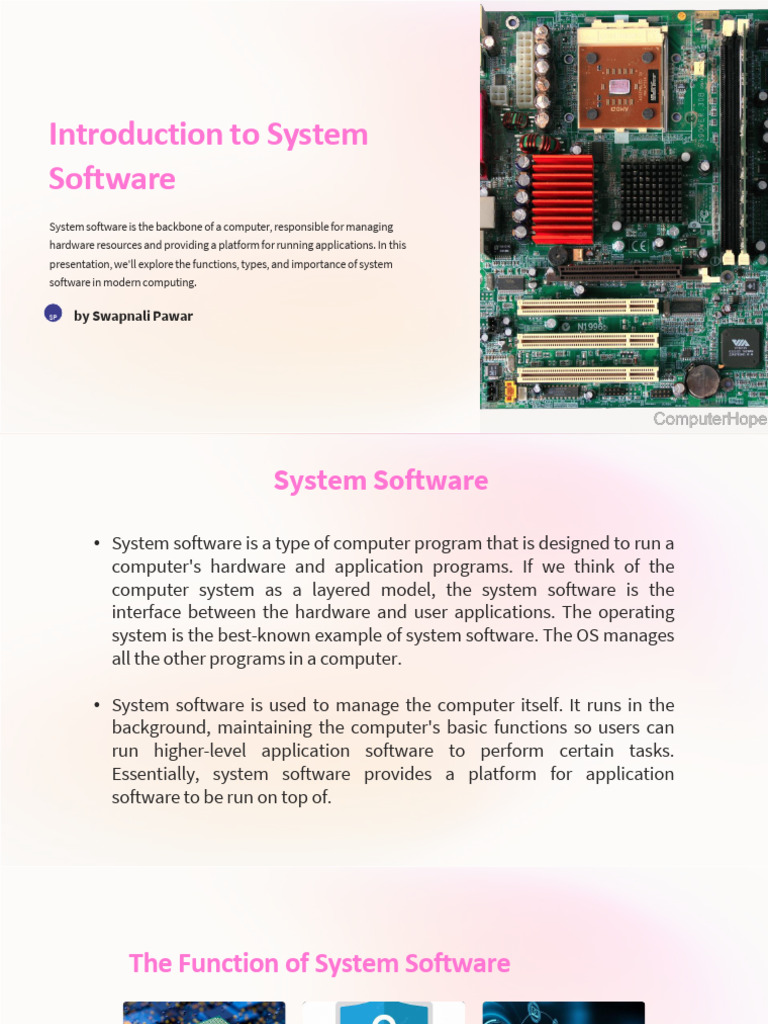 1.inroduction System Software | PDF | Assembly Language | Operating System