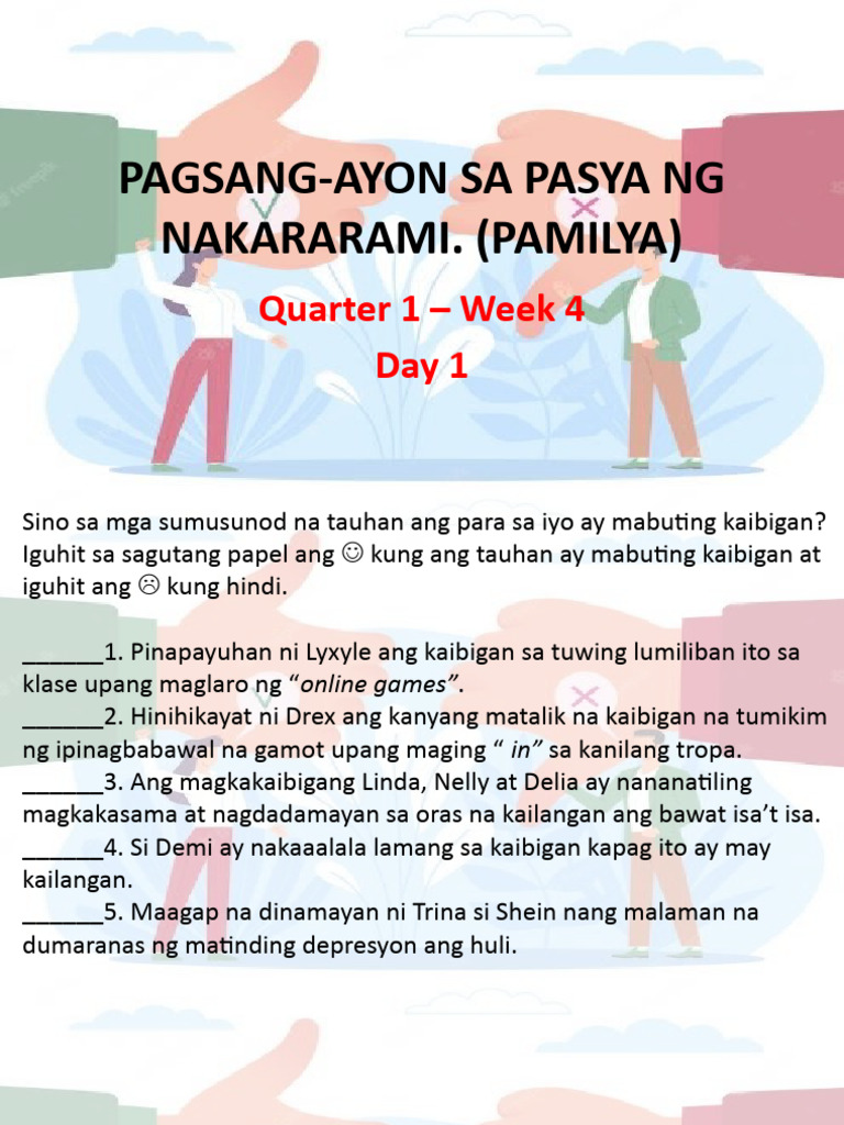 Pagsang-Ayon Sa Pasya NG Nakararami (Week 4) | PDF