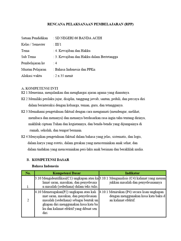 Rencana Pelaksanaan Pembelajara Aksi 2 | PDF | Karier & Perkembangan | Sains & Matematika