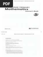 Cambridge Primary Mathematics Workbook 5 Second Edition Sample Pages ...