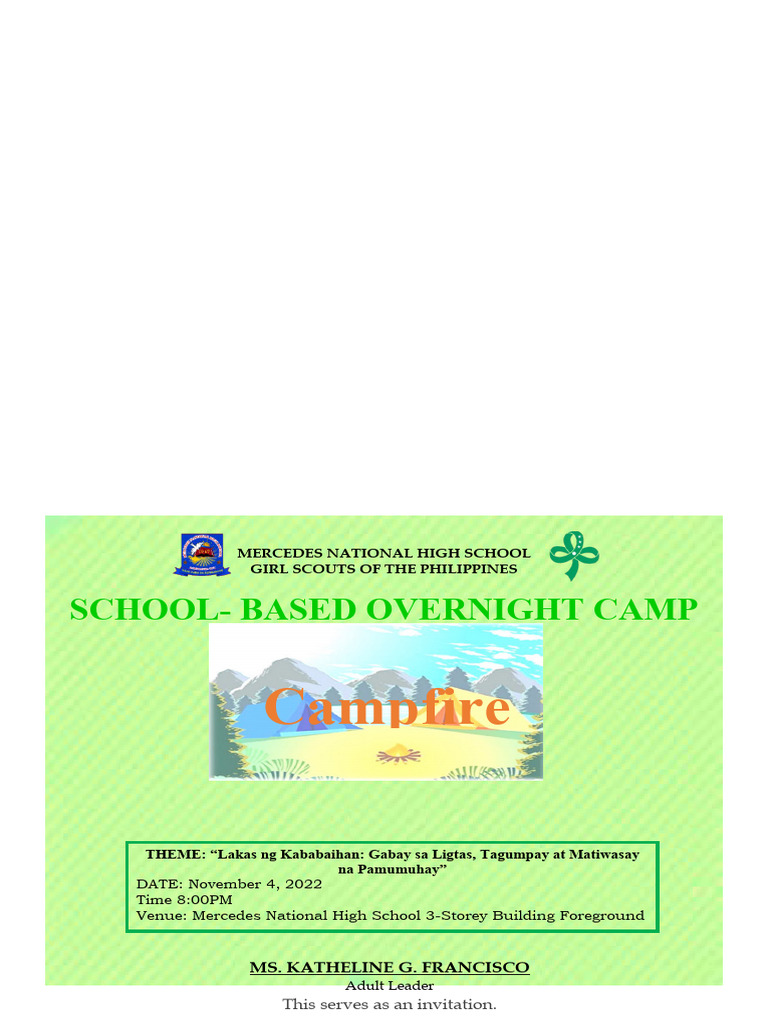 Campfire Ceremony Program | PDF | Wellness