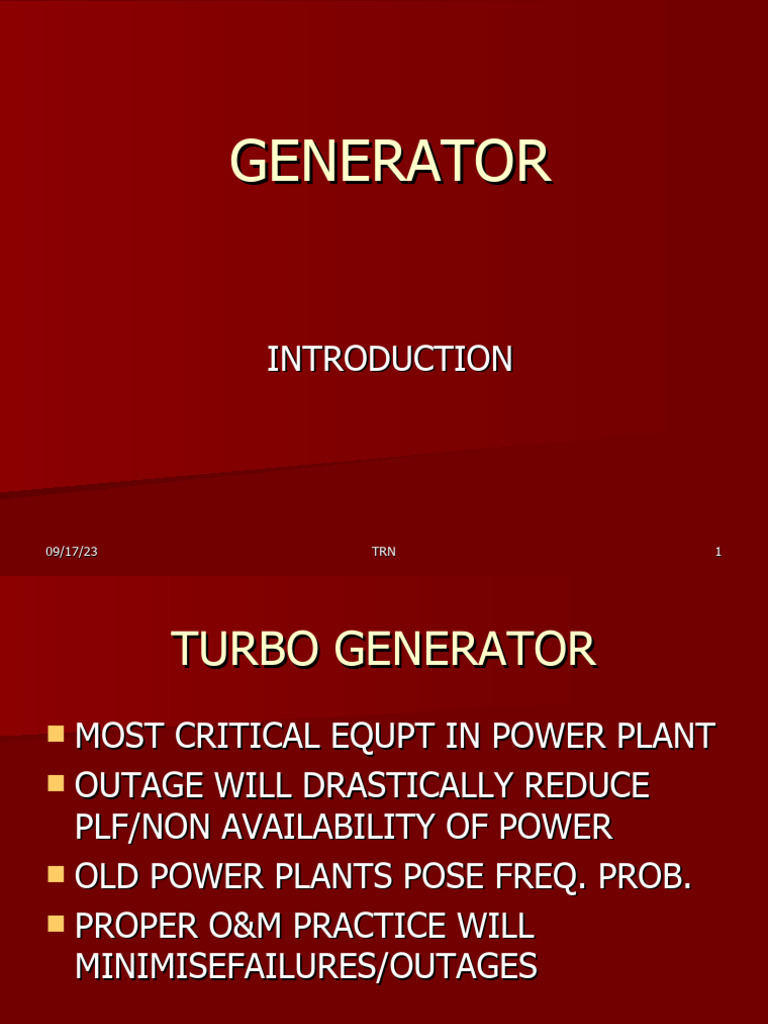 Generator Performance Monitoring | Download Free PDF | Electric ...