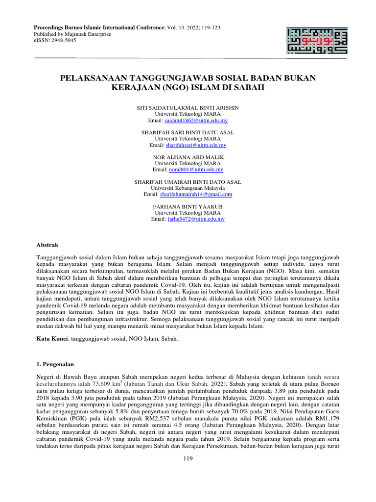 A5-Peranan NGO Di Sabah | PDF