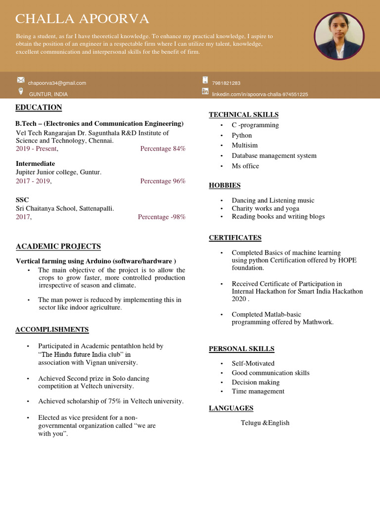 Apoorva Resume | PDF