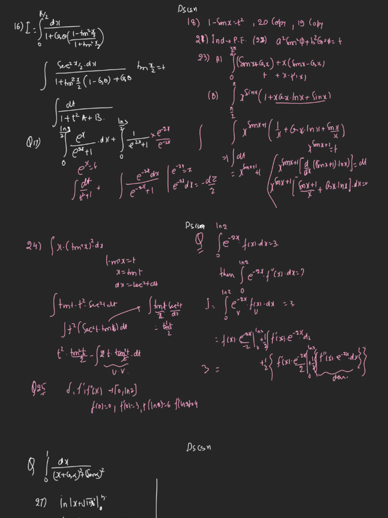 Definite Integration - L-04 (Class Notes) | PDF