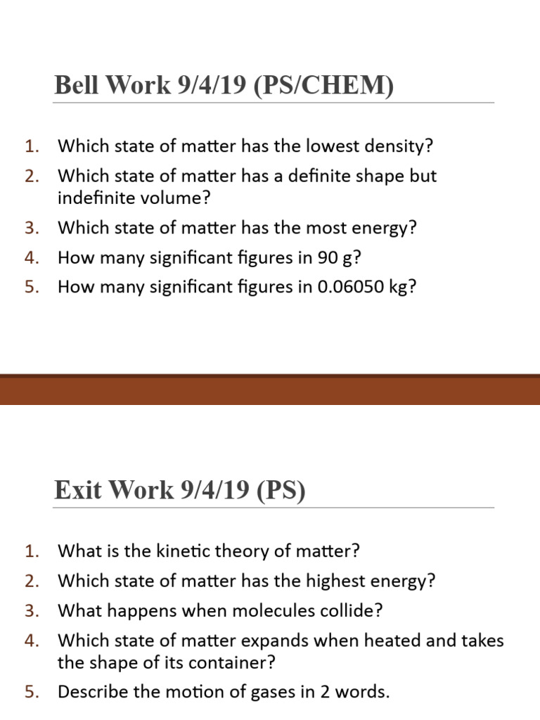 Matter & Phase Changes Basics | PDF | Evaporation | Gases