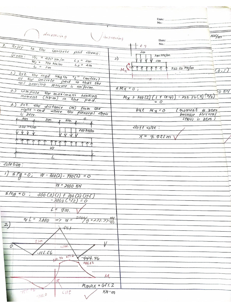 Shear and Moment Problem 2 | PDF Shear and Moment Problem 2 | PDF