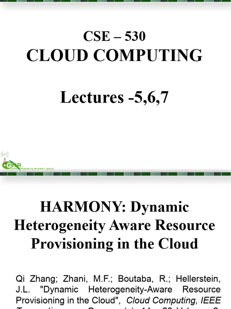 Lecture 5-6-7 HARMONY | PDF | Virtual Machine | Cluster Analysis