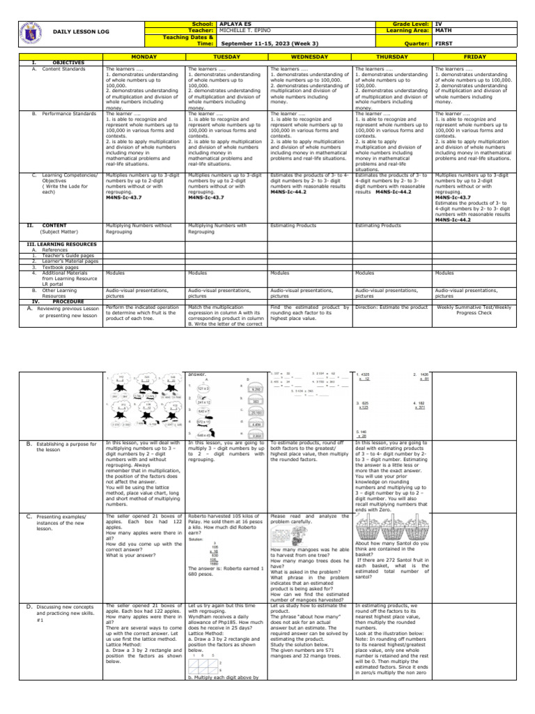 Math W3 | PDF | Multiplication | Planets In Astrology