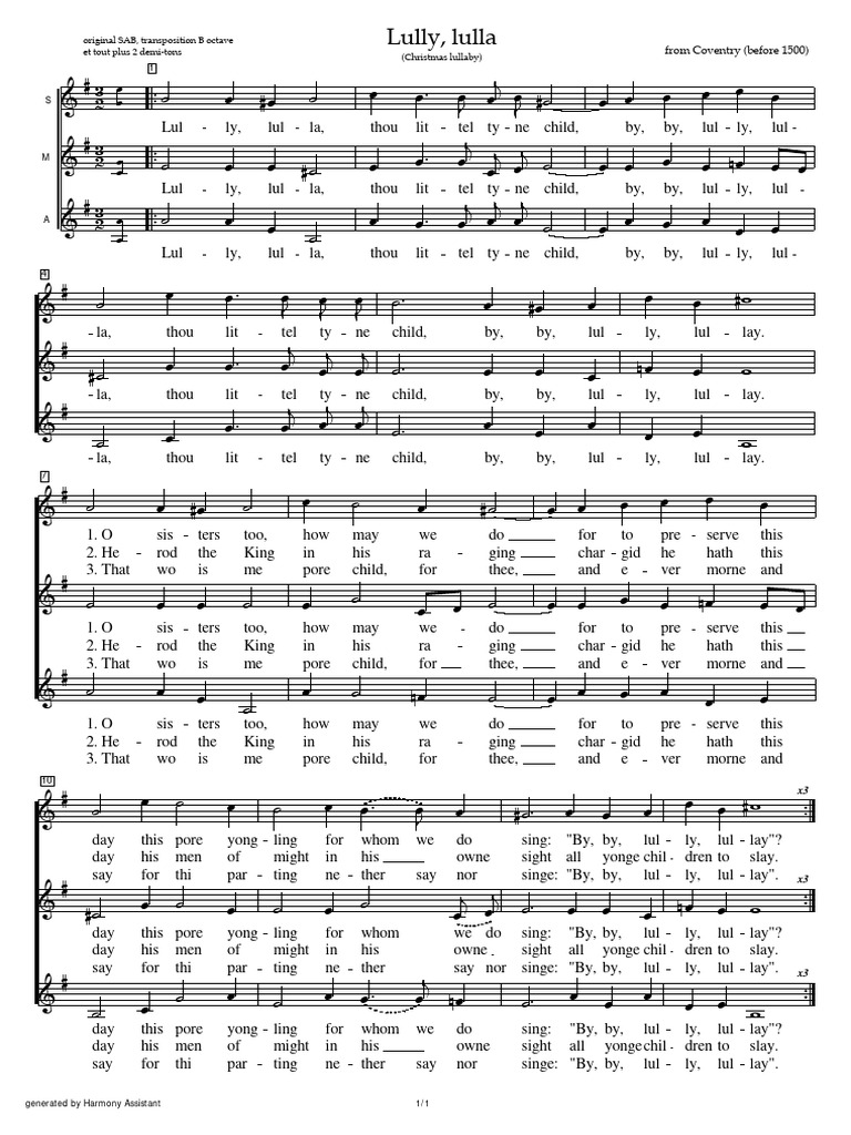 Anonyme Lully Lulla | PDF