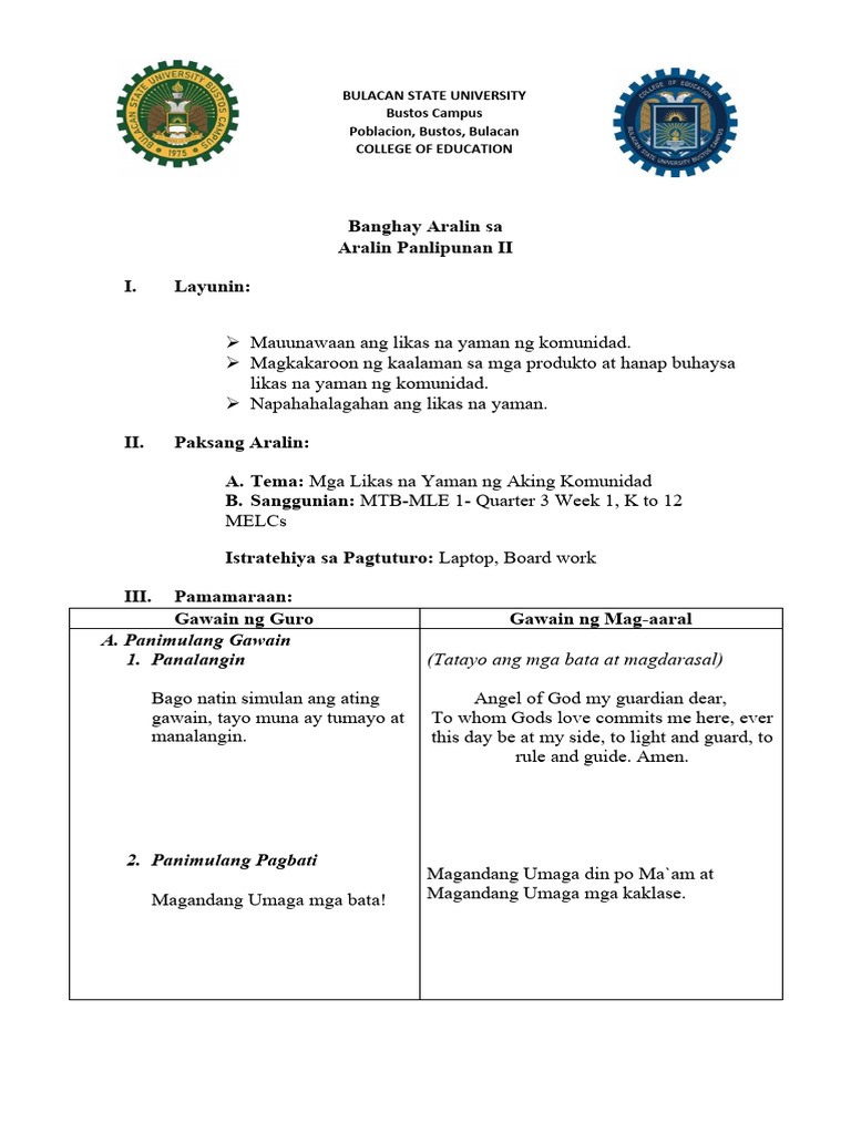 Detailed Lesson Plan | PDF