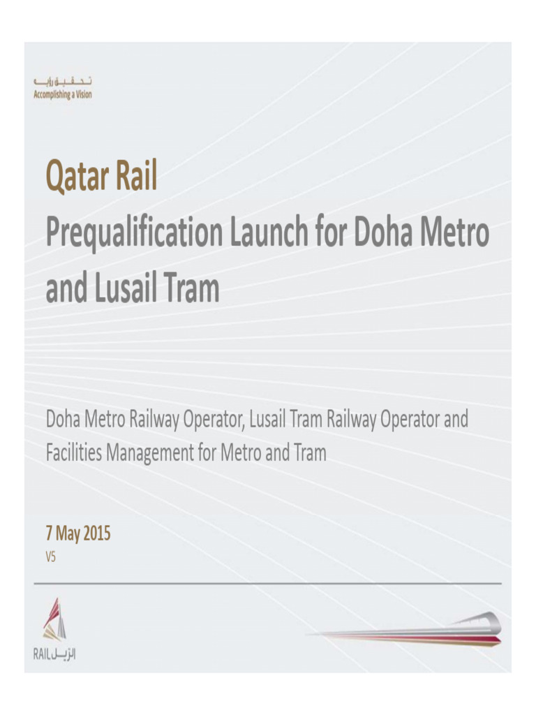 Iad Session 2 PQ Launch Final | PDF | Rail Transport | Qatar