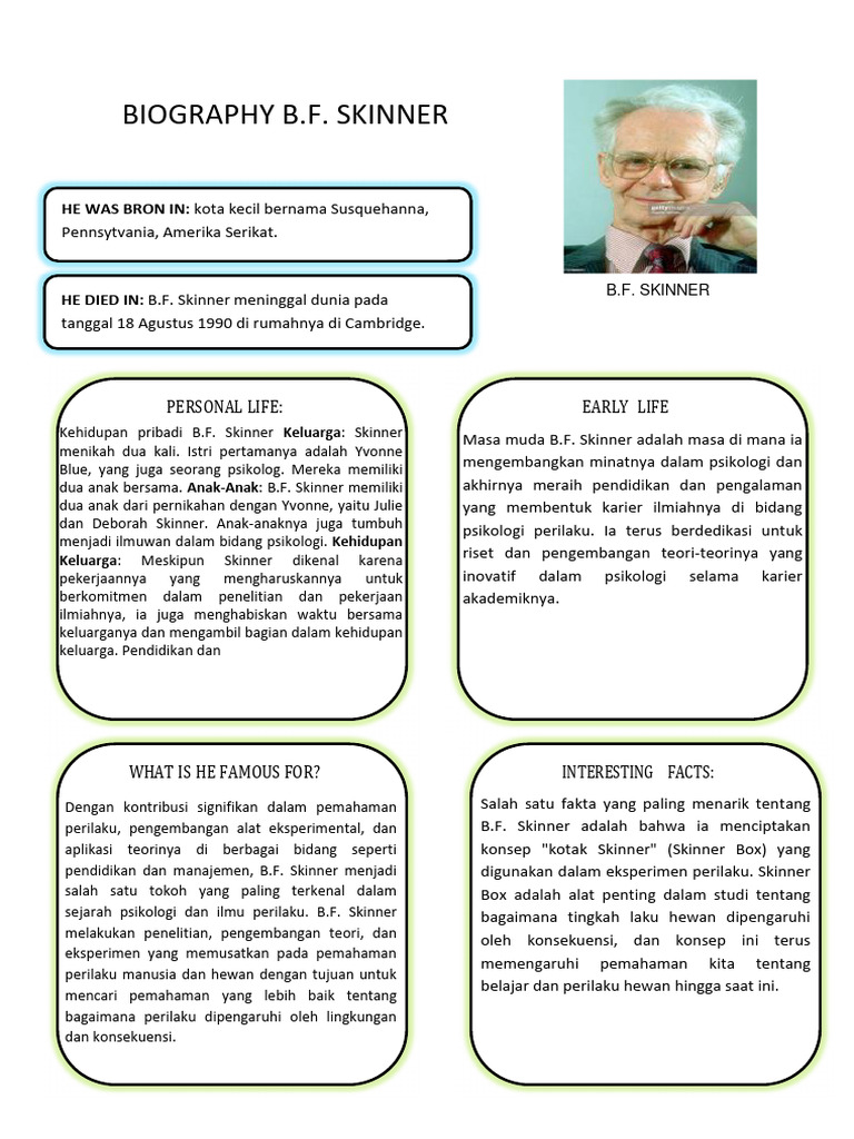 Biography B.F. SKINNER | PDF