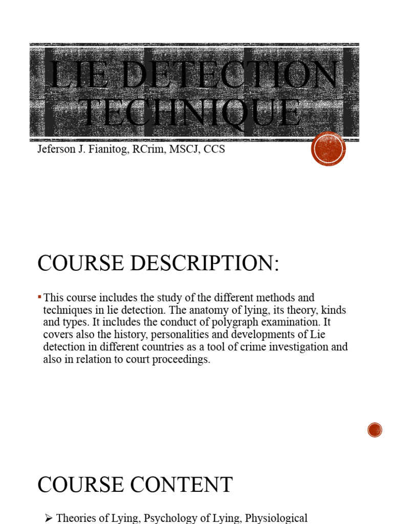 Introduction of Polygraphy | PDF | Polygraph | Nonverbal Communication