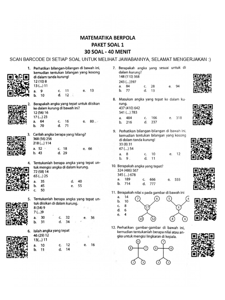 Scan Barcode untuk Jawaban Soal | PDF