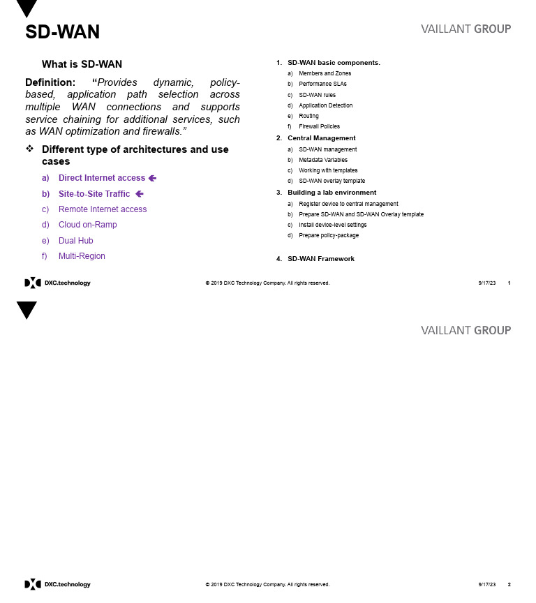 SD WAN Presentation | PDF