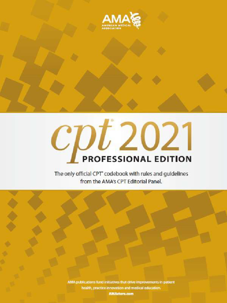 (AMA) CPT 2021 Professional Edition | PDF | Patient | Hospital