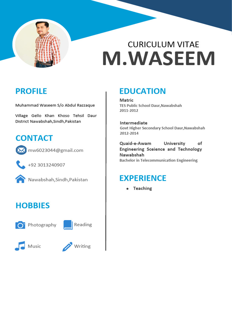 Waseem CV | PDF