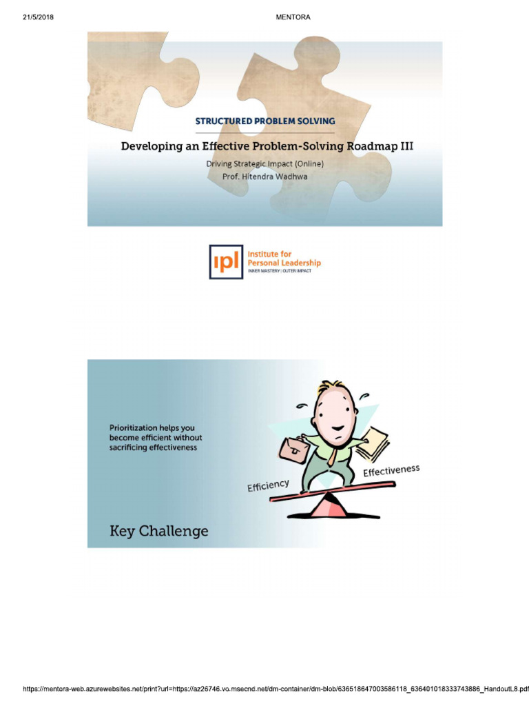 RoadMap Resolucion de Problemas 3 | PDF