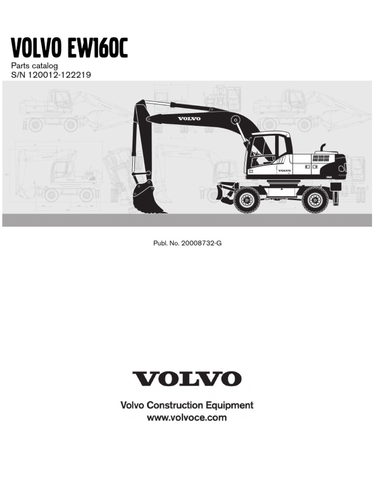 Volvo EW160C Parts Catalogue | PDF | Machines | Mechanical Engineering