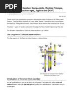 Constant Mesh Gearbox Explained | PDF | Manual Transmission | Clutch