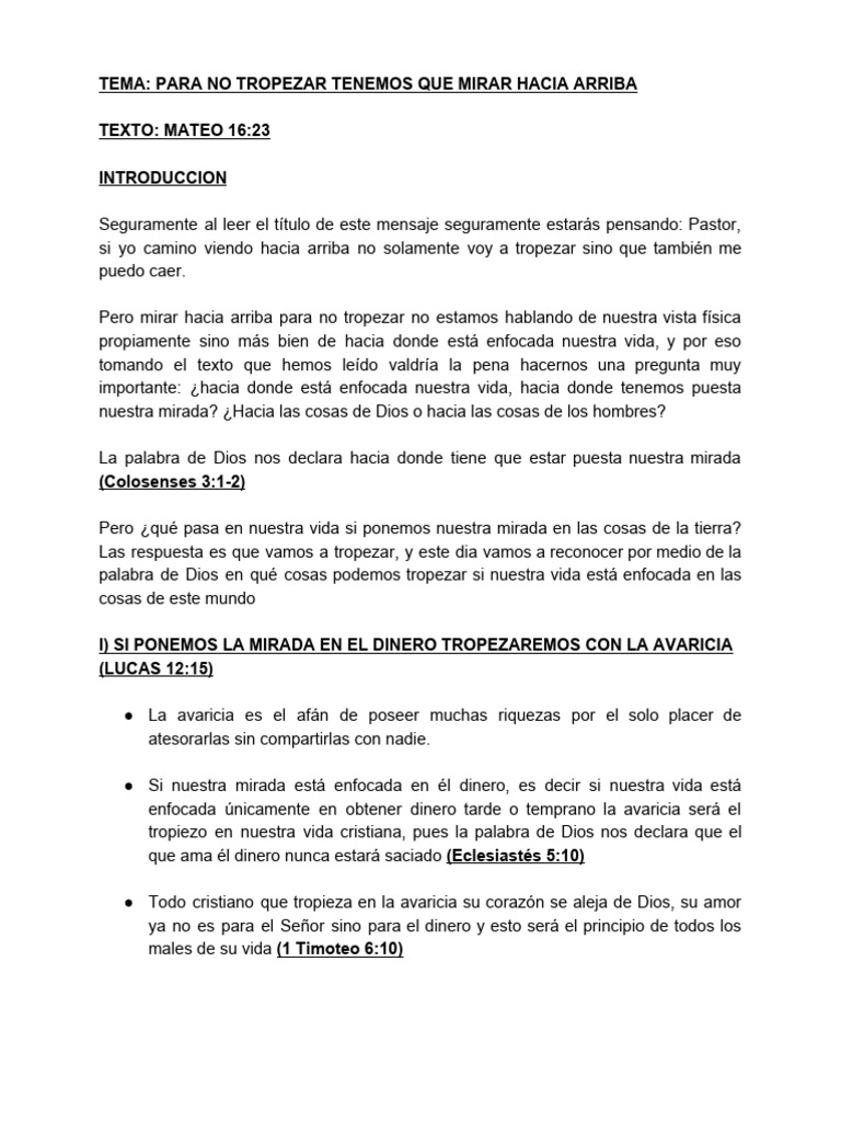Para No Tropezar Tenemos Que Mirar Hacia Arriba | PDF | Derecho ...