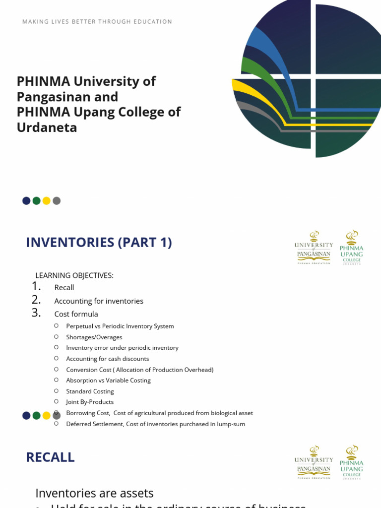 Inventory Part 1 | PDF | Cost Of Goods Sold | Inventory