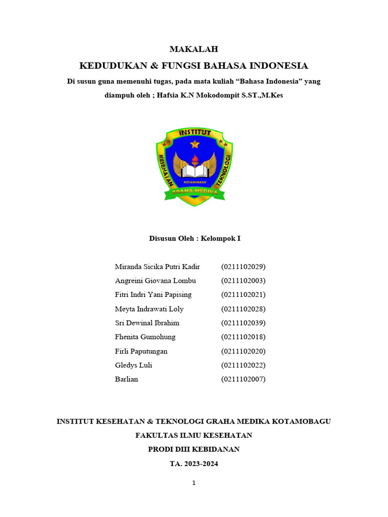 Makalah Kel. B. Indo | PDF