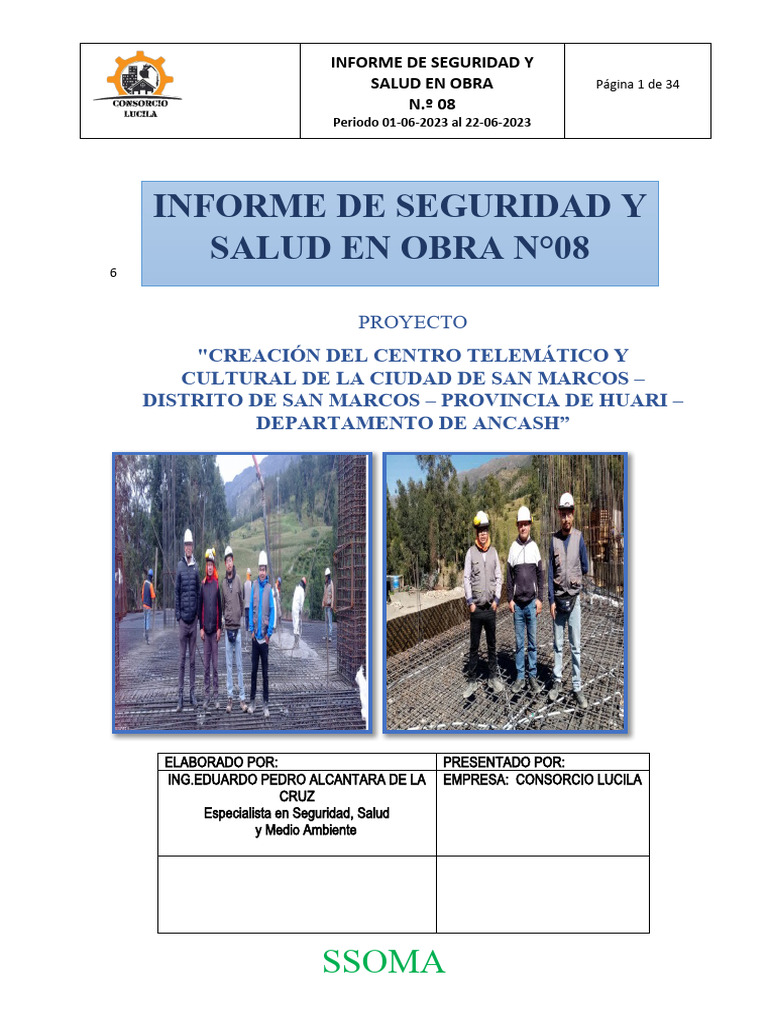 1.informe de Seguridad Junio N°08 | Descargar gratis PDF | Seguridad y salud ocupacional | La ...
