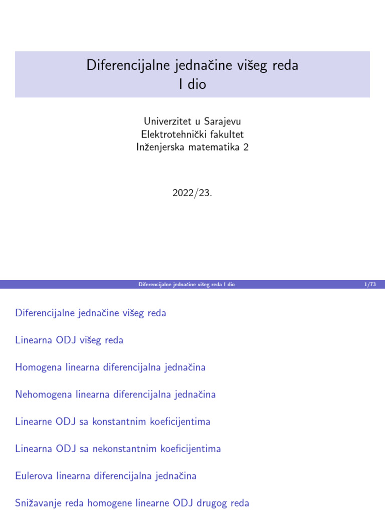 12 - ODJ Viseg Reda - I Dio | PDF