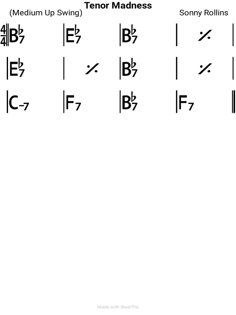 Tenor Madness | PDF