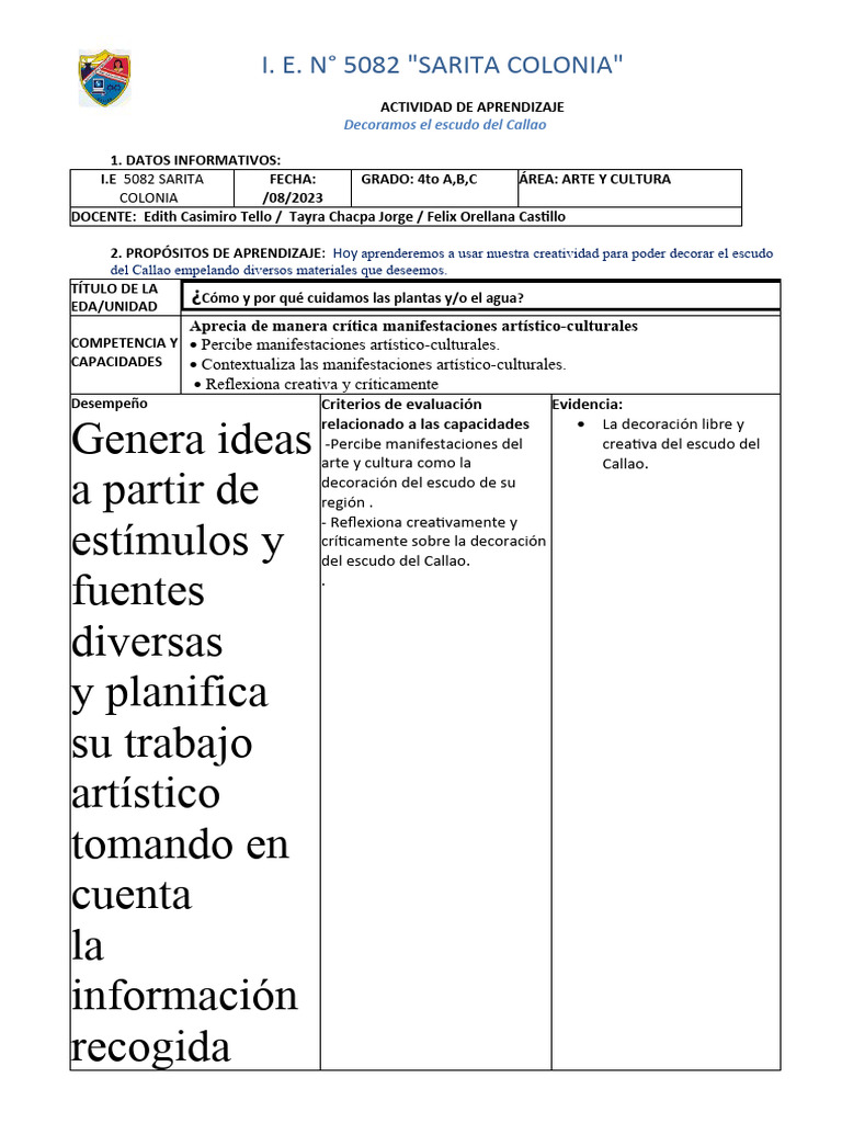 Decoración del Escudo del Callao | PDF | Modificación de comportamiento ...