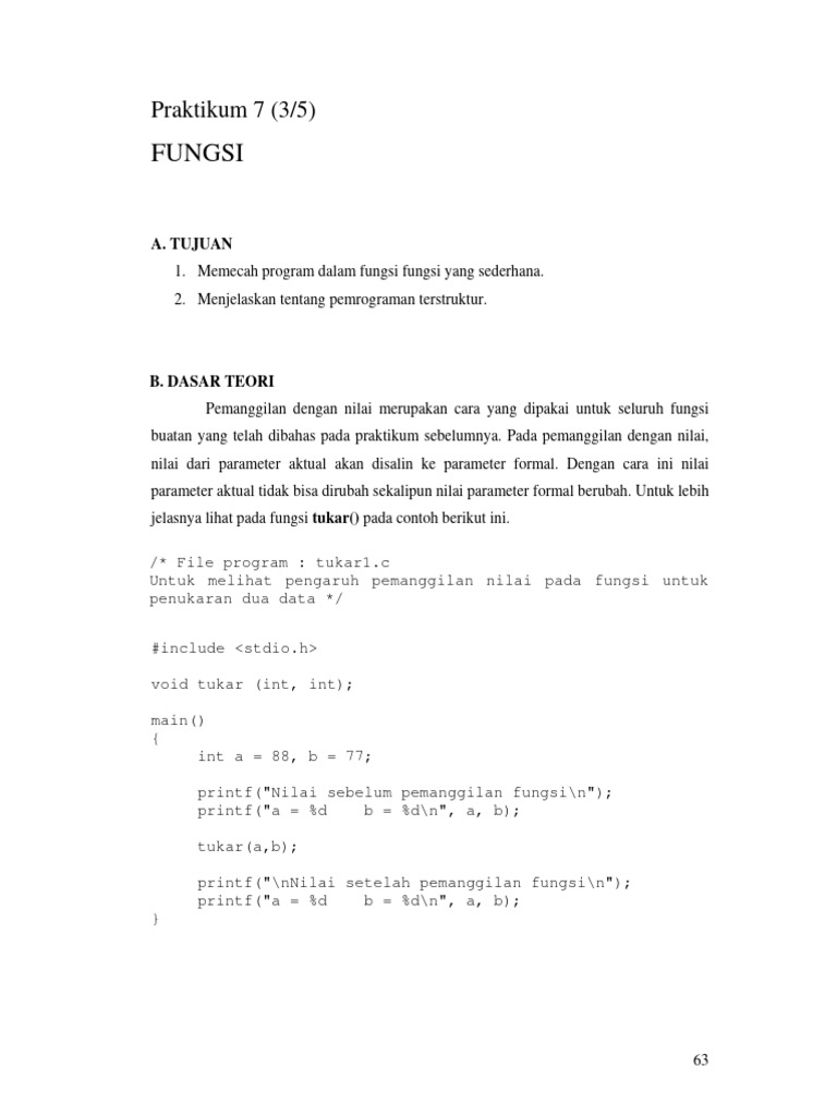 Modul Praktikum Pemrograman 1 202309171 | PDF