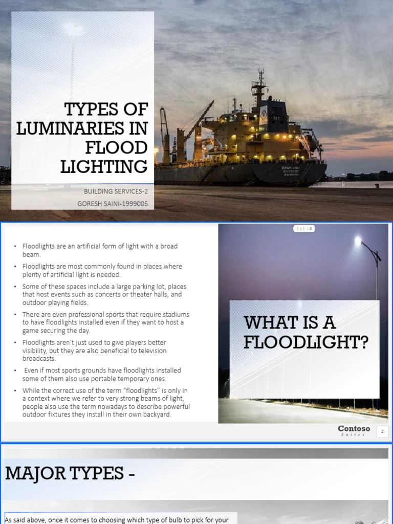 Types of Luminaries in Flood Lighting | PDF | Incandescent Light Bulb ...