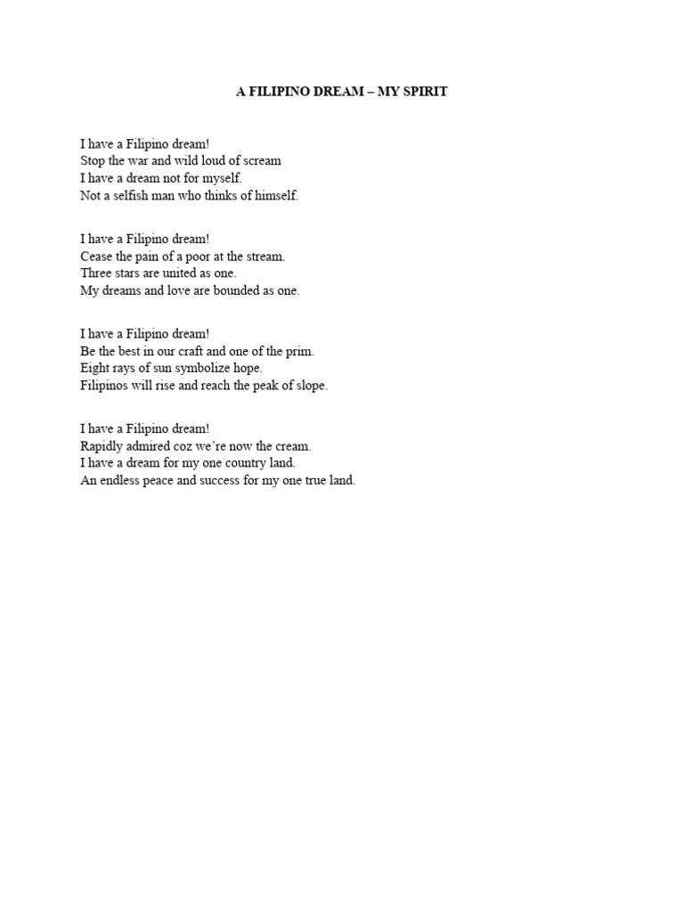 A Filipino Dream | PDF
