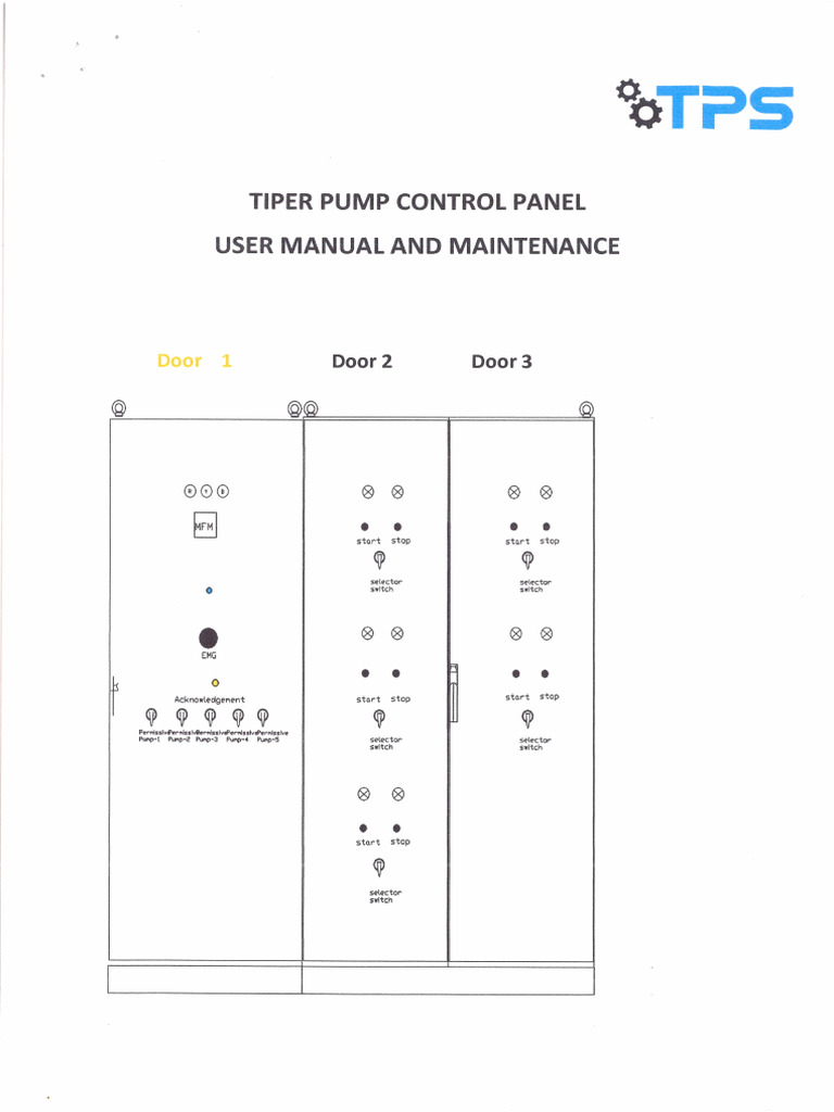 Pump Control Panel O&M | PDF | Switch | Scada