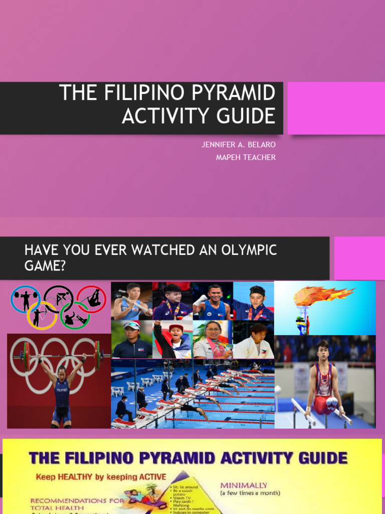 Filipino Physical Activity Pyramid Guide | PDF | Wellness