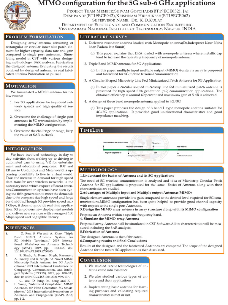 Poster Template | PDF | Antenna (Radio) | Mimo