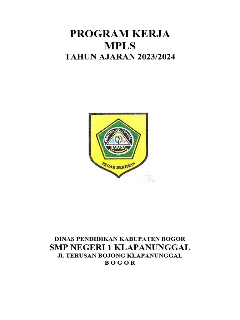 Program Kerja MPLS 2023 | PDF