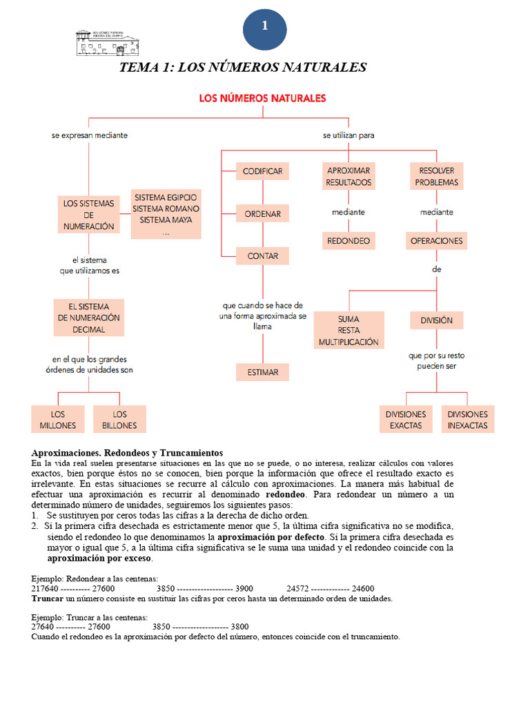 1-Numeros Naturales | PDF | Número natural | Notación Matemática