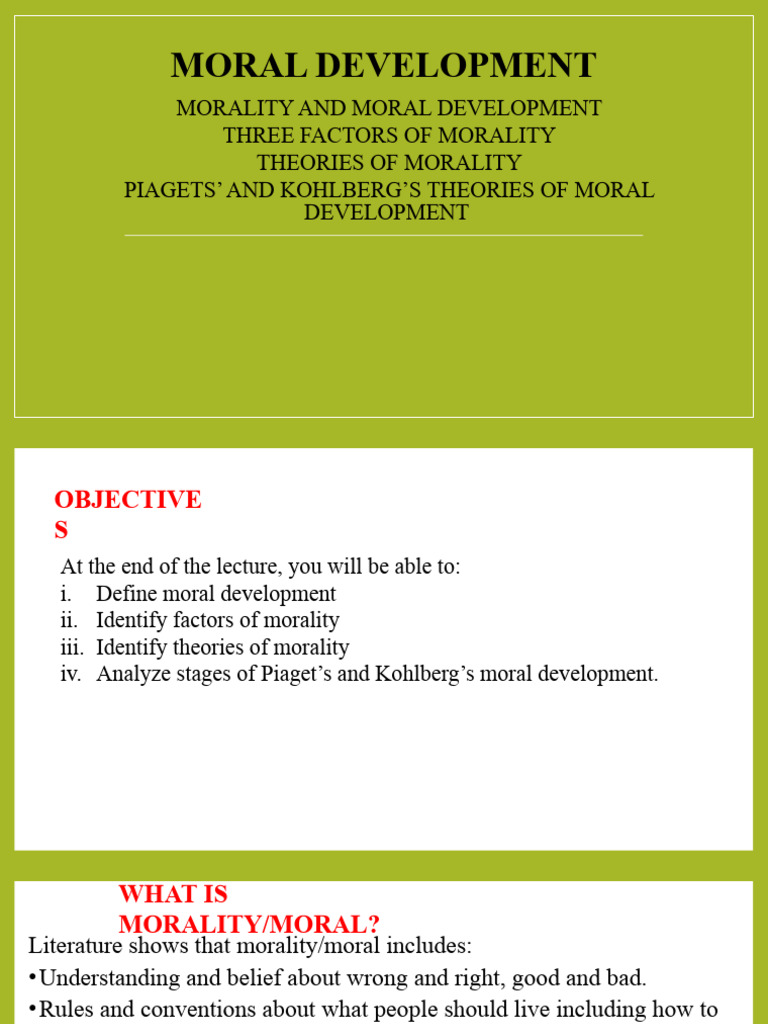 Moral Development | PDF | Morality | Behavioural Sciences