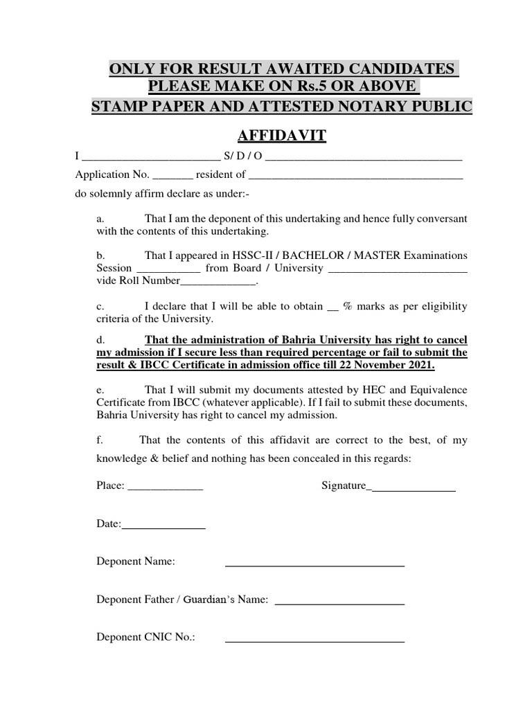 Affidavit | PDF
