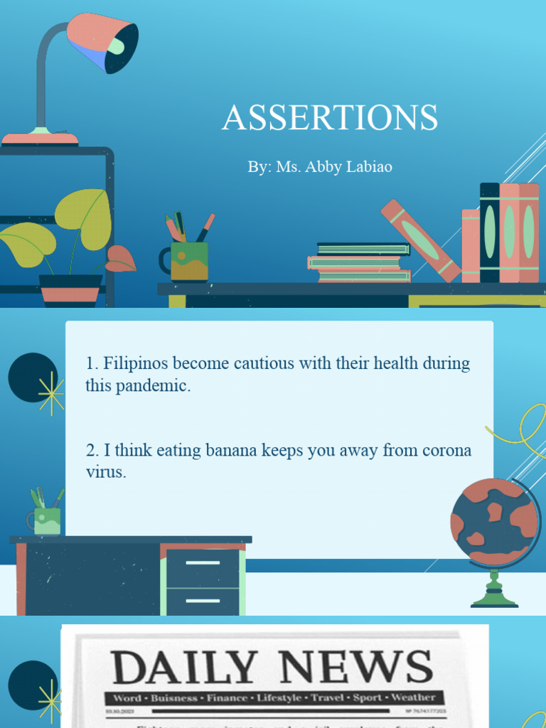 Types of Assertions | PDF | Argument | Opinion