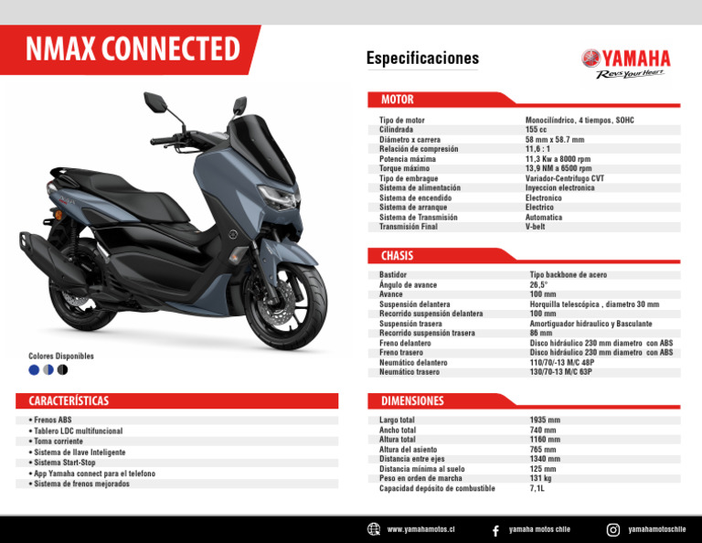 NMAX-CONNECTED | PDF | Motocicleta | Tecnología de vehículos